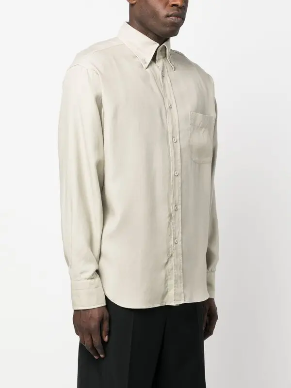 TOM FORD Long-sleeve Buttoned Shirt - Green