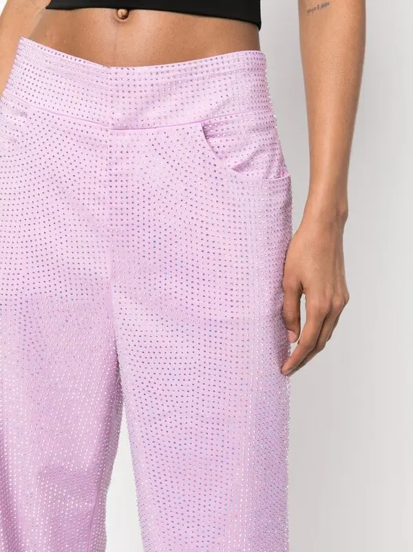 Giuseppe Di Morabito Crystal-embellished Trousers