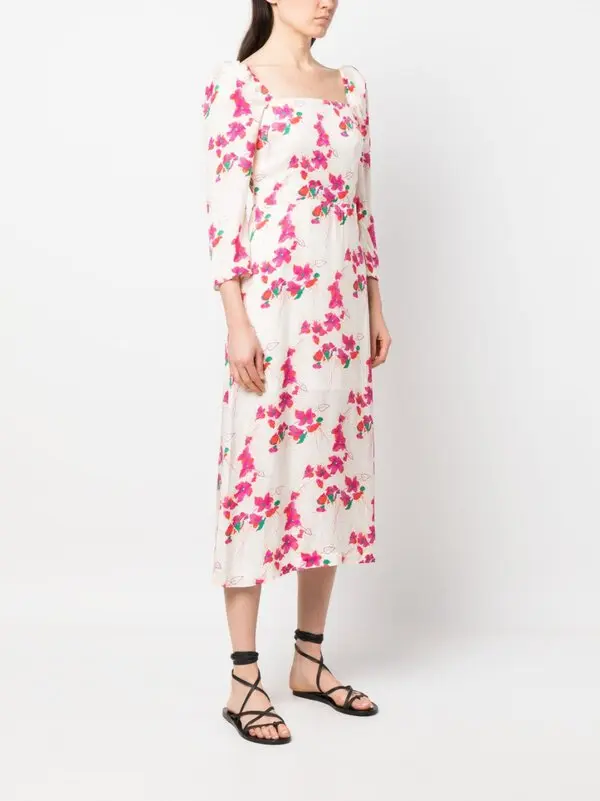 Ba&sh Floral-print Midi Dress