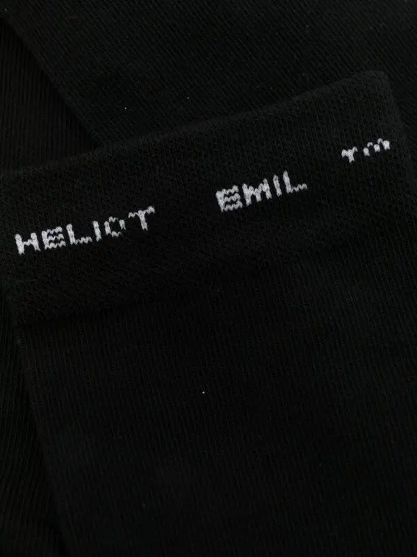 HELIOT EMIL Intarsia-logo Knit Socks