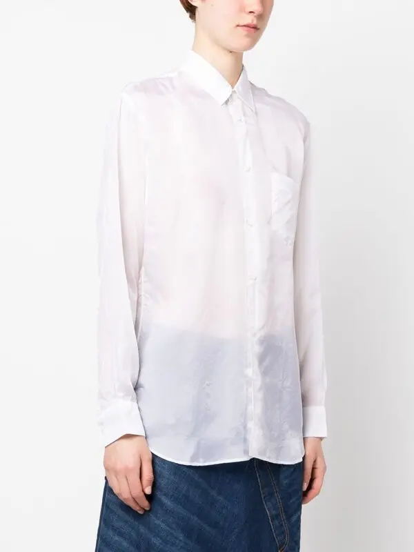 Comme Des Garçons Long-sleeve Shirt - White