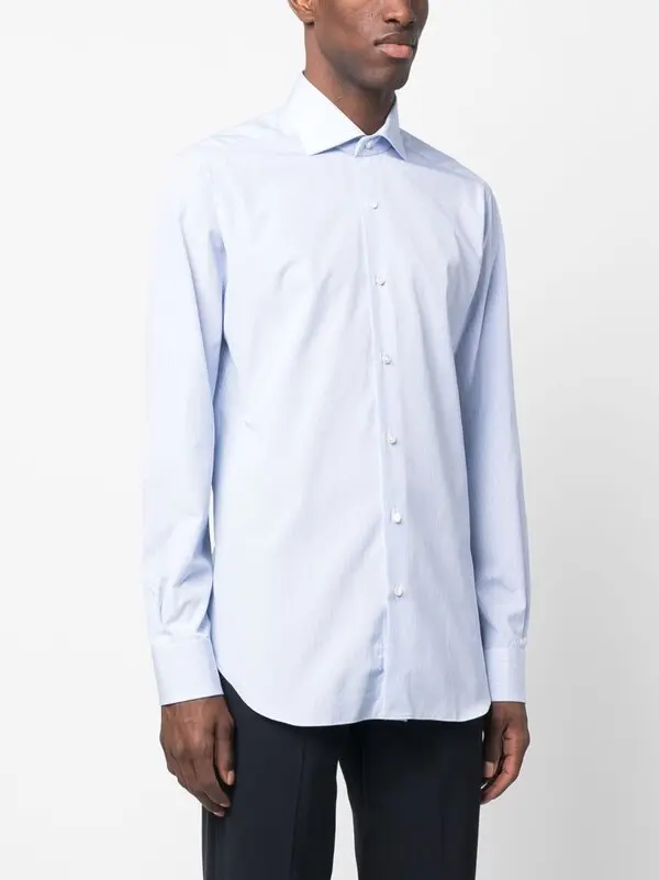 BARBA NAPOLI Classic Button-up Shirt - Blue