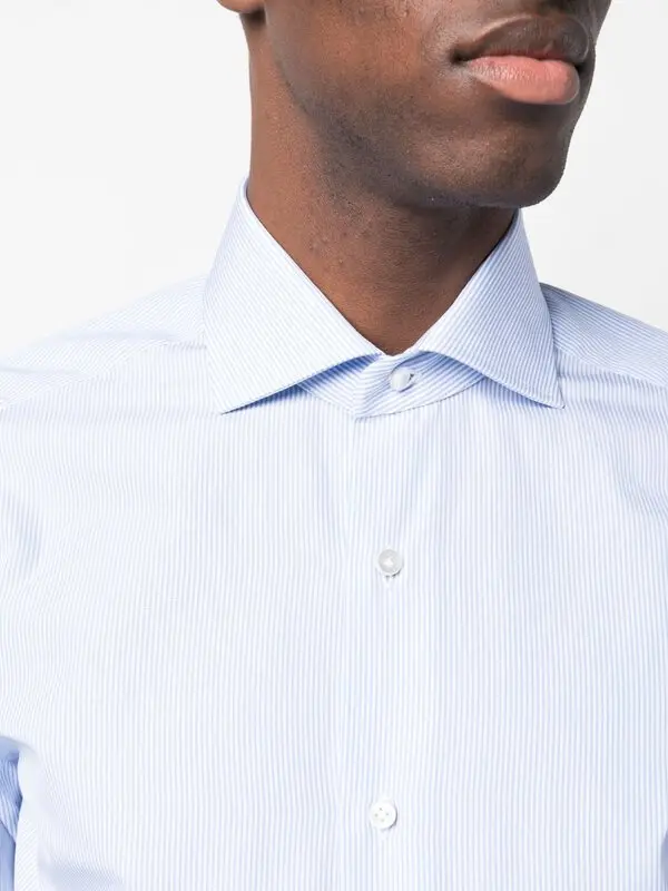 BARBA NAPOLI Classic Button-up Shirt - Blue