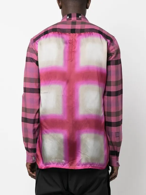 Rick Owens Gingham-check Long-sleeve Shirt