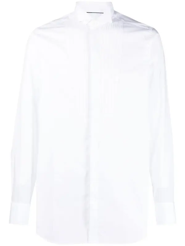 TINTORIA MATTEI 954 Pleat-detail Cotton Shirt