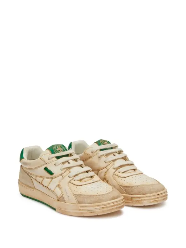 Palm Angels University Distressed Low-top Sneakers