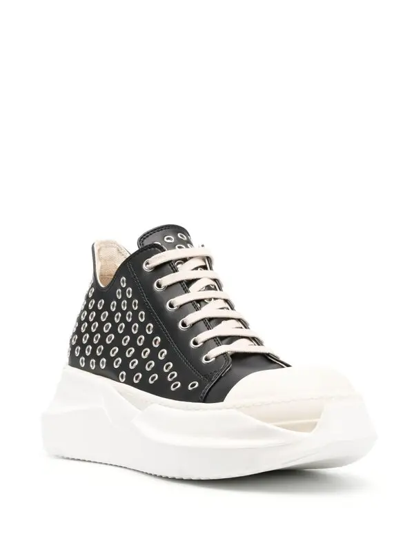 Rick Owens Abstract Low-Top Sneakers In Black - 50% Off | Editorialist