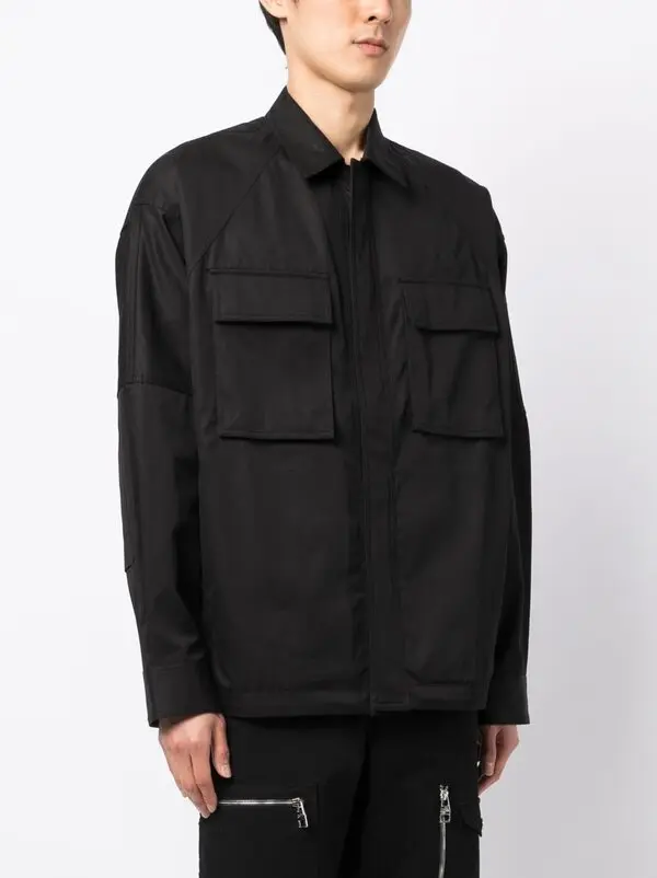 JUUN.J Classic-collar Concealed-fastening Shirt Jacket