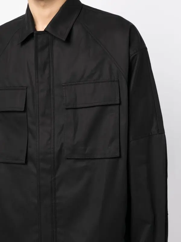 JUUN.J Classic-collar Concealed-fastening Shirt Jacket