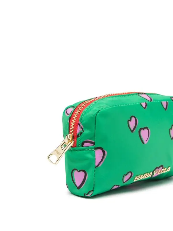 Bimba Y Lola Small Hearts-print Makeup Bag