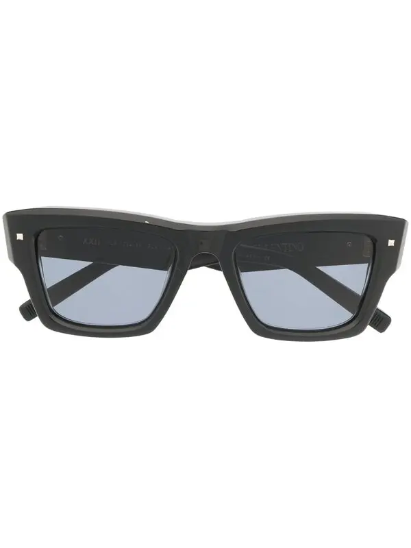 Valentino Garavani Rockstud Square-frame Sunglasses - Black