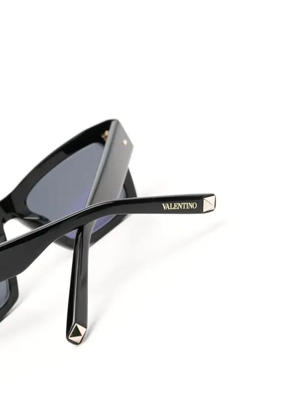 Valentino Garavani Rockstud Square-frame Sunglasses - Black
