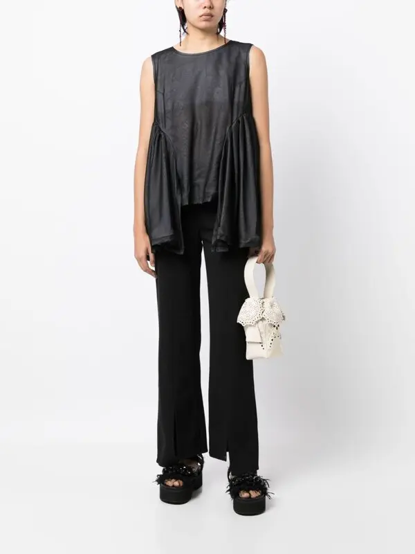 Comme Des Garçons Draped Sleeveless Blouse