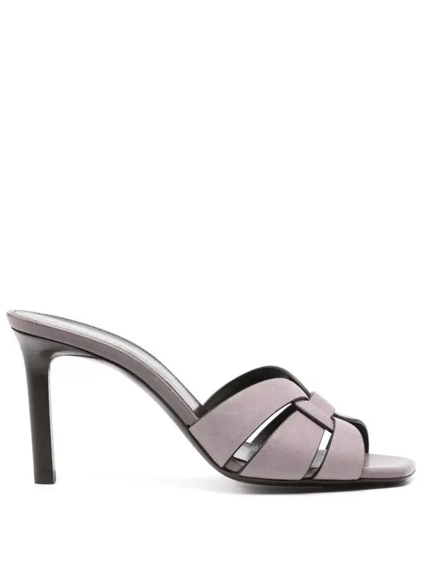 Saint Laurent Tribute 85mm Leather Sandals