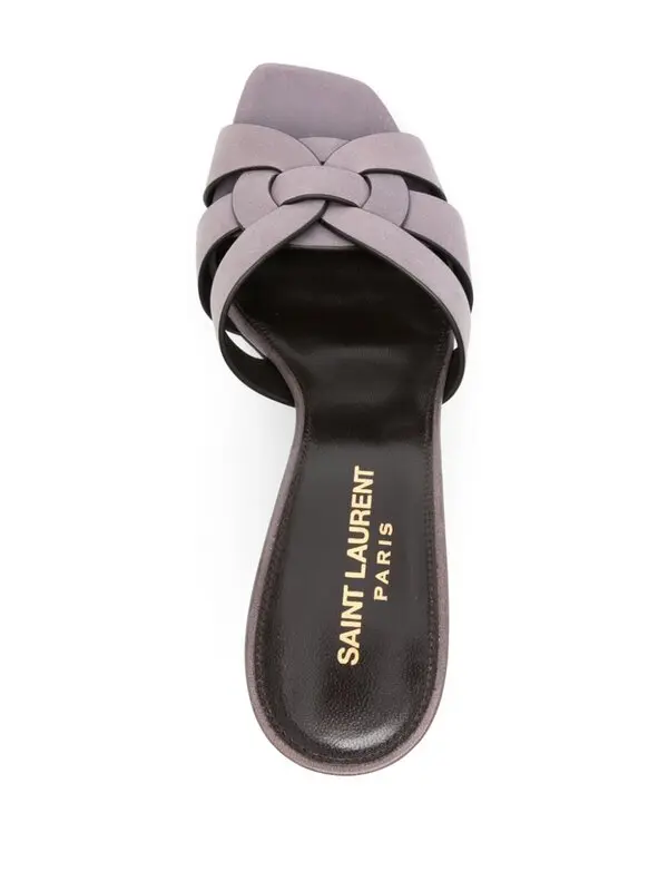 Saint Laurent Tribute 85mm Leather Sandals