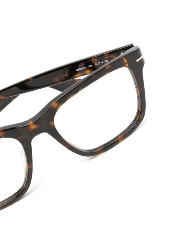 Montblanc Tortoiseshell Square-frame Glasses