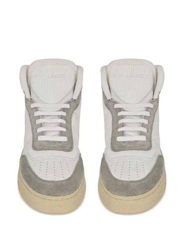 Saint Laurent Sl/80 High-top Sneakers - White