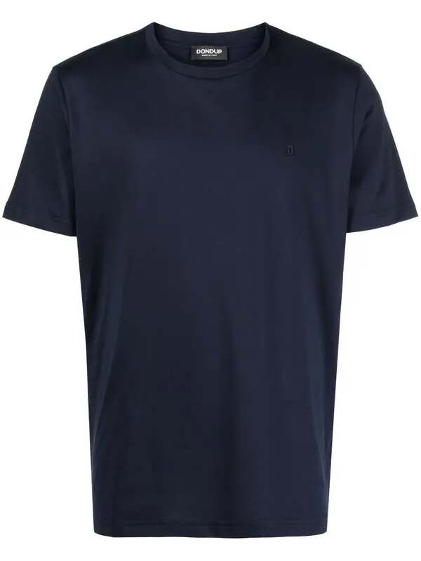 DONDUP Round-neck Cotton T-shirt - Blue