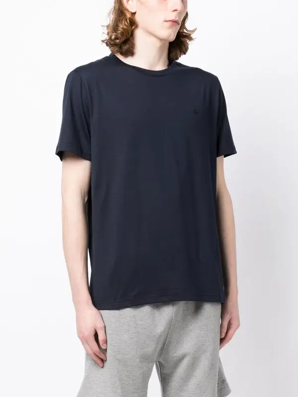 DONDUP Round-neck Cotton T-shirt - Blue