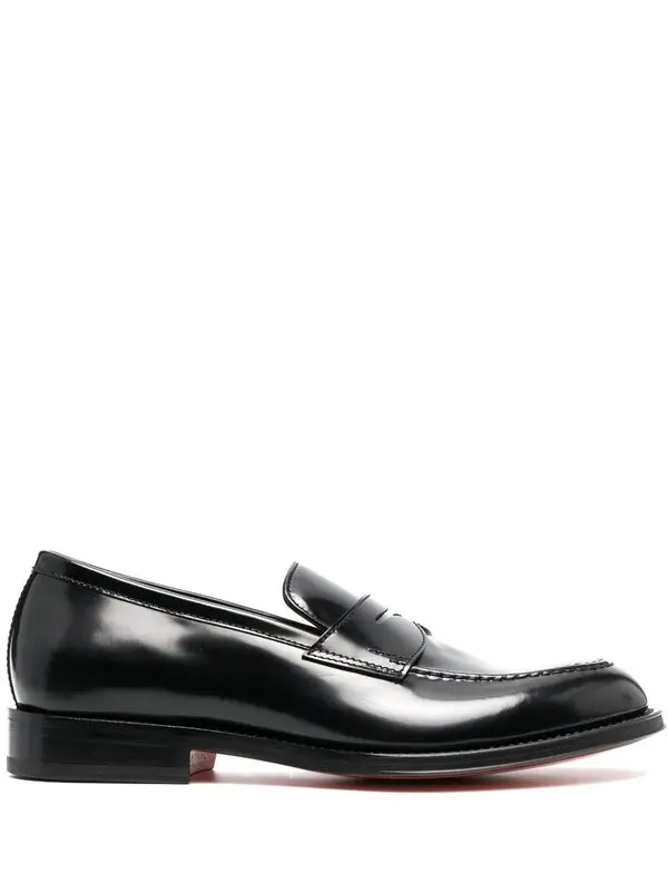 Santoni Almond-toe Loafers