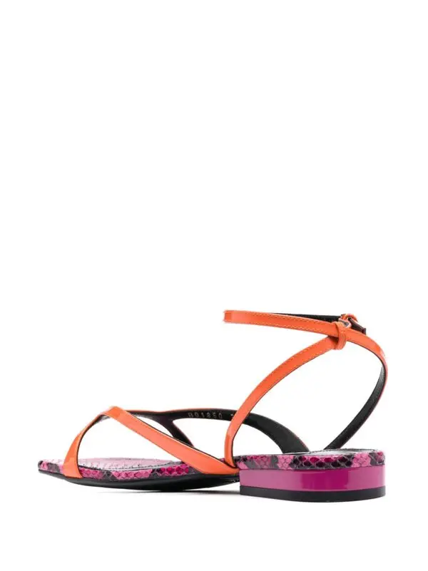 SERGIO ROSSI Ankle-strap Flat Sandals