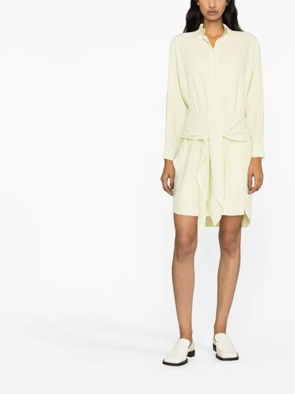 Maje Tie-waist Shirt Dress