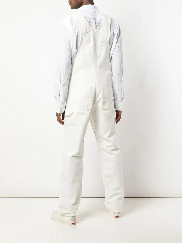 Carhartt Work In Progress Straight-leg Denim Overalls - White