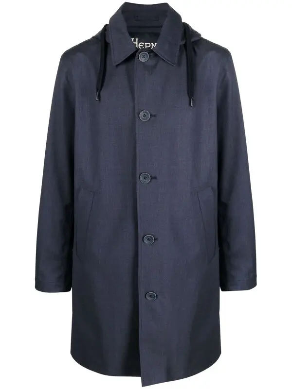 Herno Single-breasted Parka Jacket