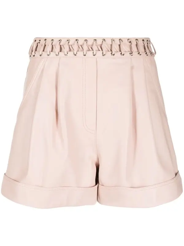 Balmain Leather Shorts