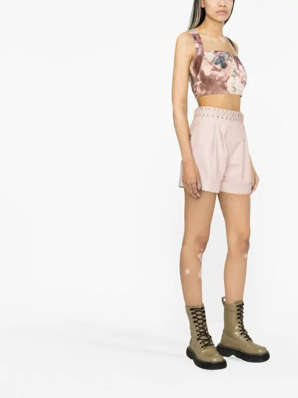 Balmain Leather Shorts