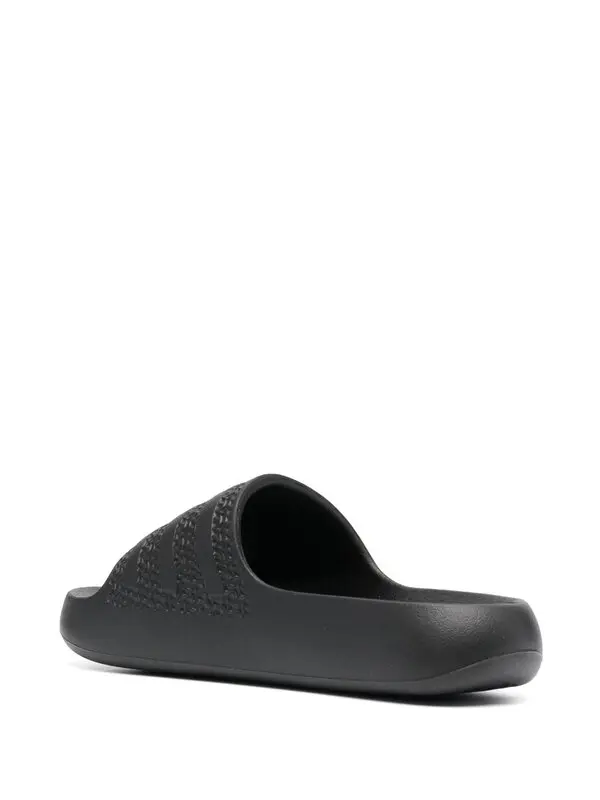 Adidas Adilette Ayoon Logo-print Slides - Black