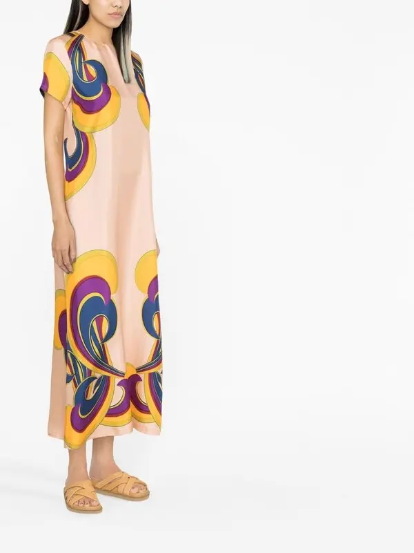 La DoubleJ Swing Graphic-print Dress - Pink