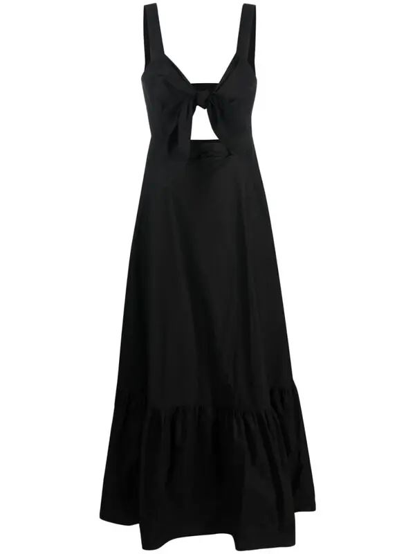 La DoubleJ Peek-a-boo Cut-out Maxi Dress - Black