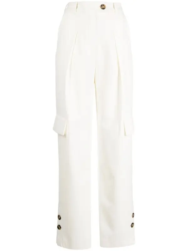 J KOO Straight-leg Trousers - White