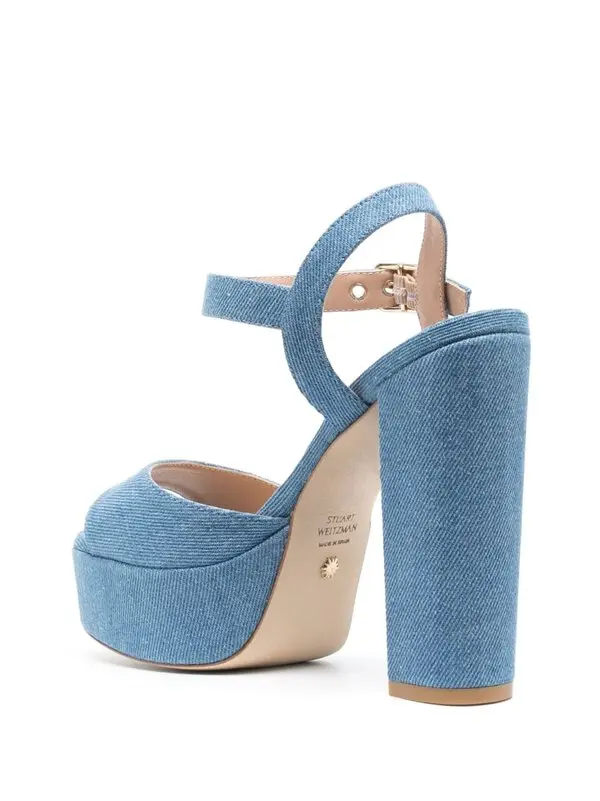 STUART WEITZMAN Platform Sandals - Blue