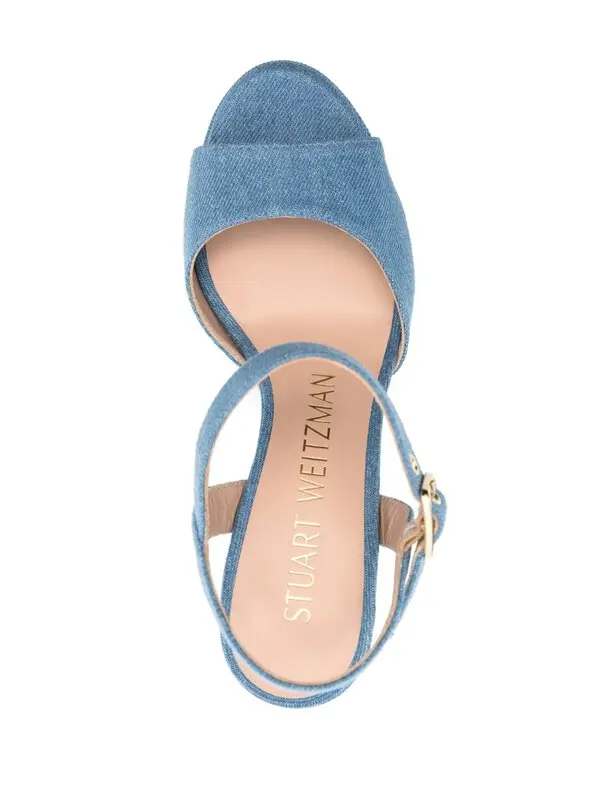STUART WEITZMAN Platform Sandals - Blue
