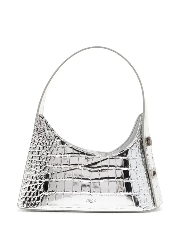 APEDE MOD Small Embossed-crocodile Effect Leather Bag