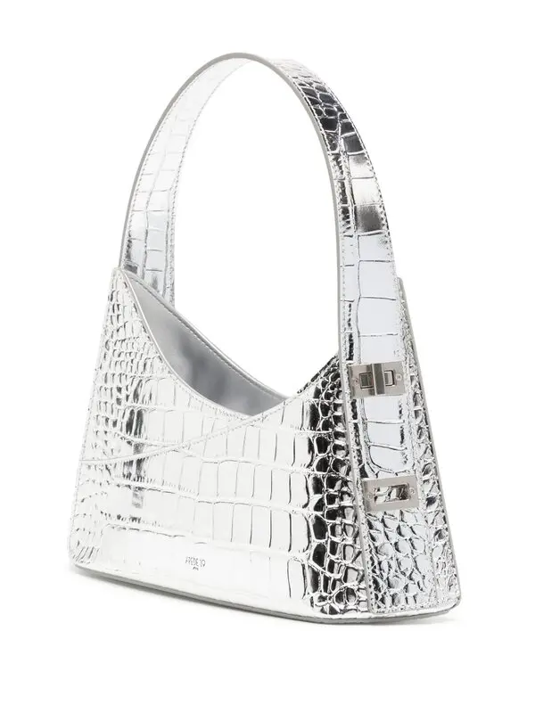 APEDE MOD Small Embossed-crocodile Effect Leather Bag