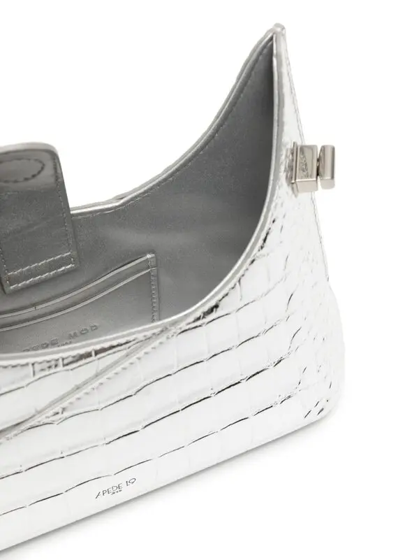 APEDE MOD Small Embossed-crocodile Effect Leather Bag