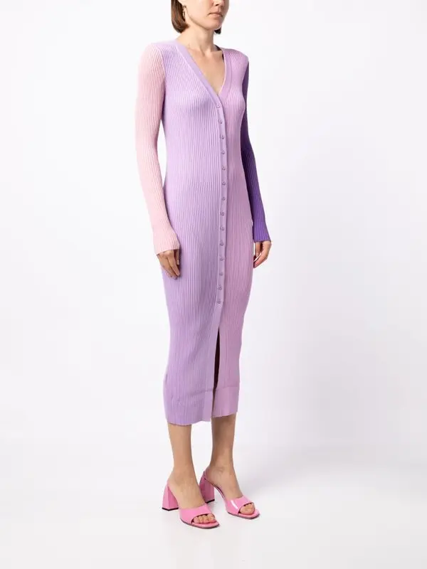 staud dress purple STAUD cowl-neck Silk Mini Dress | Purple