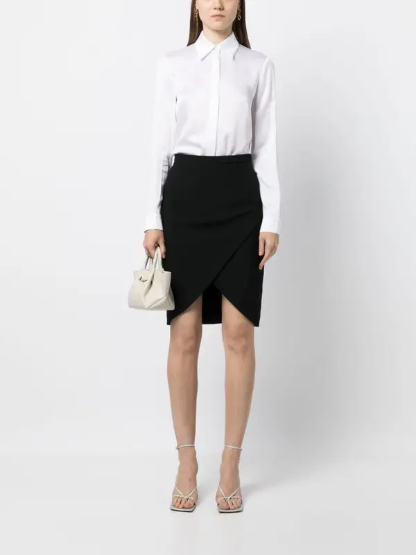 Michael Kors Hansen Charmeuse Long-sleeve Shirt