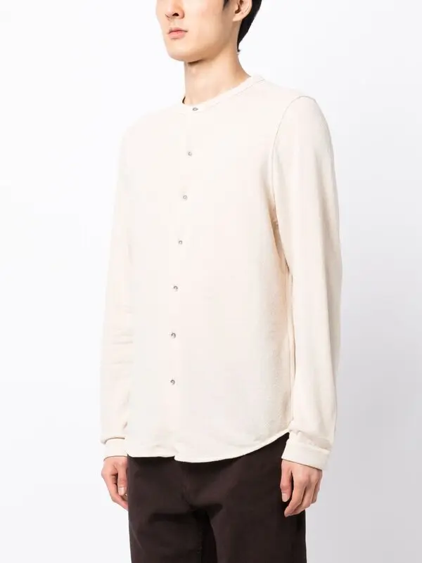 HOLZWEILER Henley-collar Button-down Shirt