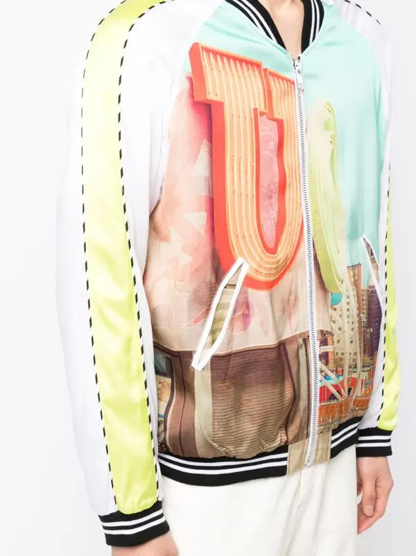 BLUE SKY INN Graphic-print Bomber Jacket