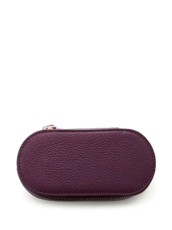Monica Vinader Oval Pebbled-leather Jewellery Box