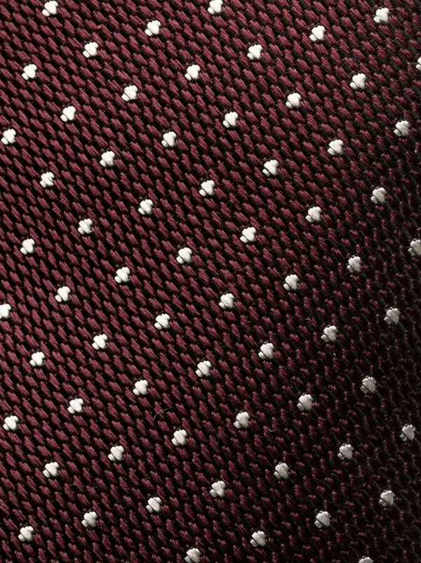 TOM FORD Polka-dot Silk Tie - Red