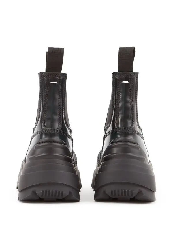 Maison Margiela Alex Leather Ankle Boots In Black - 50% Off