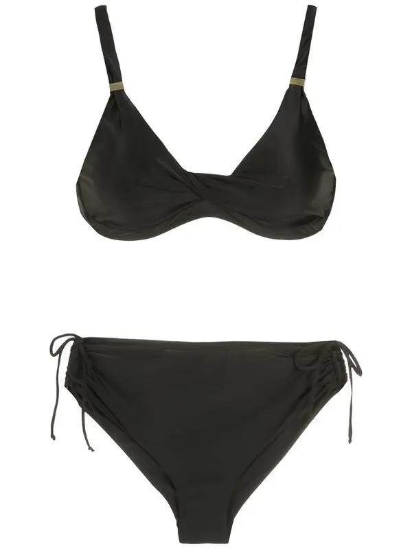 LYGIA & NANNY Marcela Ruched Bikini - Black