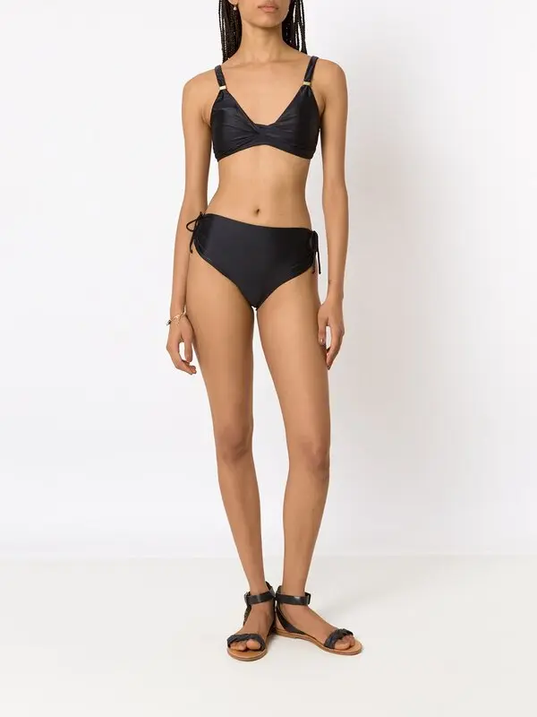 LYGIA & NANNY Marcela Ruched Bikini - Black