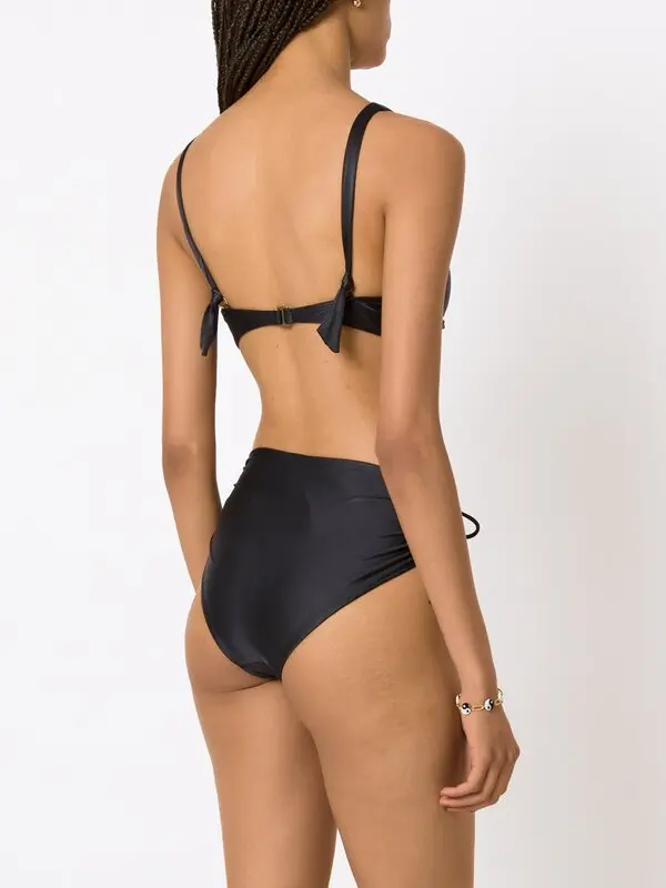 LYGIA & NANNY Marcela Ruched Bikini - Black