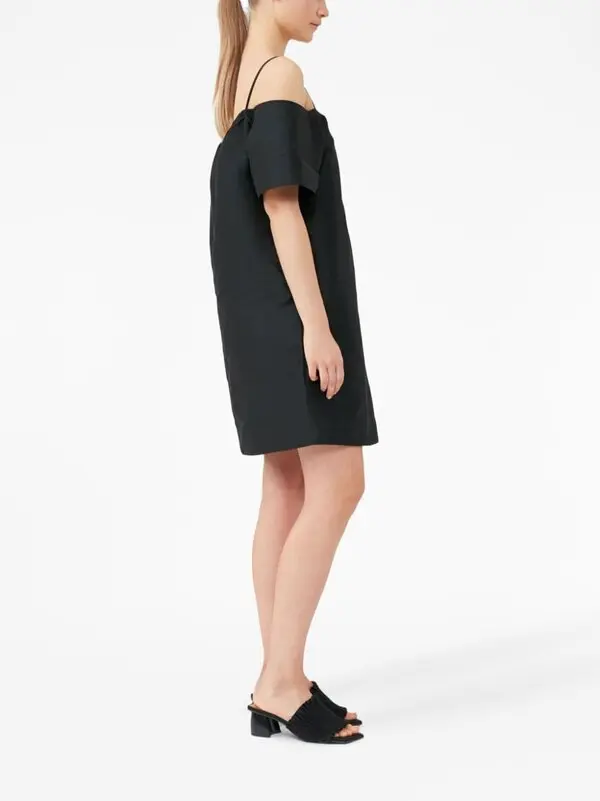 GANNI Cold-shoulder Mini Dress